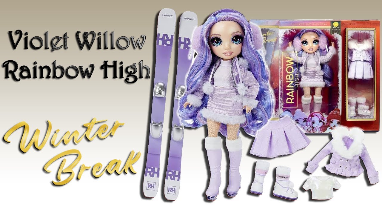 [Review] Boneca Violet Willow ~ Winter Break | Rainbow High - YouTube