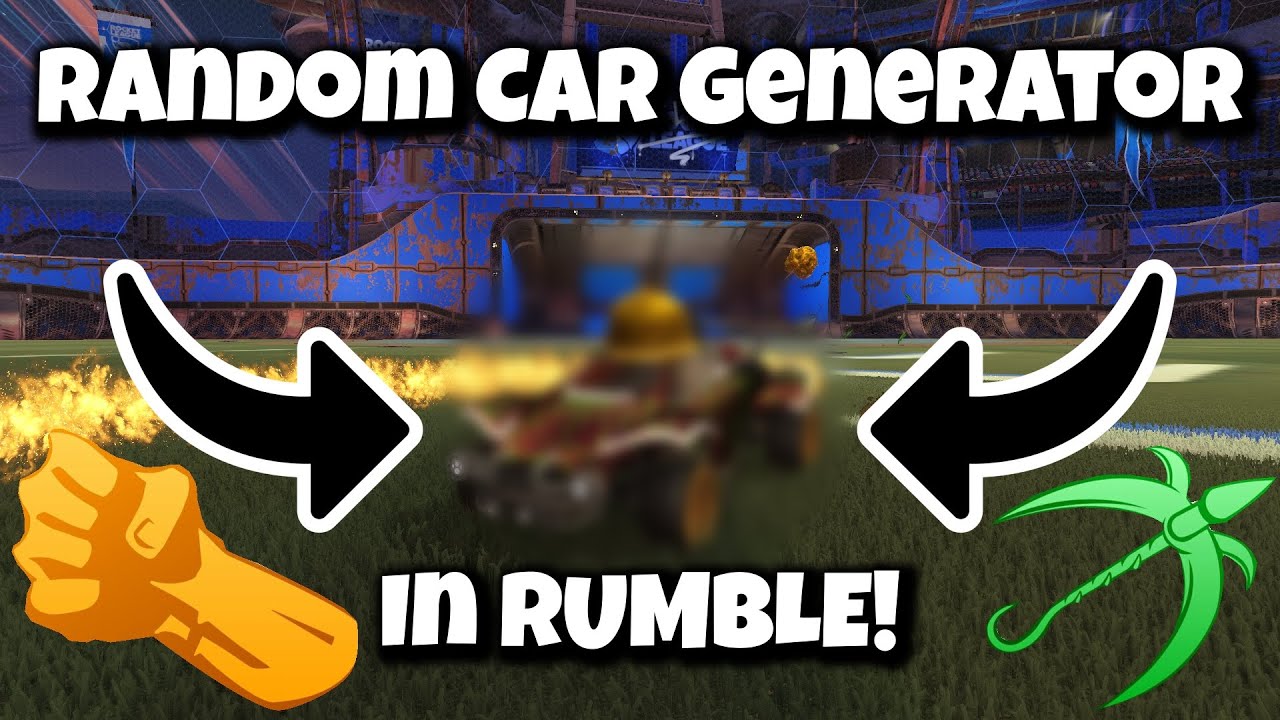 Playing Rumble With a Random Car Generator! (Rocket League) - YouTube