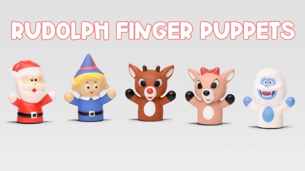 Rudolph Finger Puppets (Toy Review) - YouTube