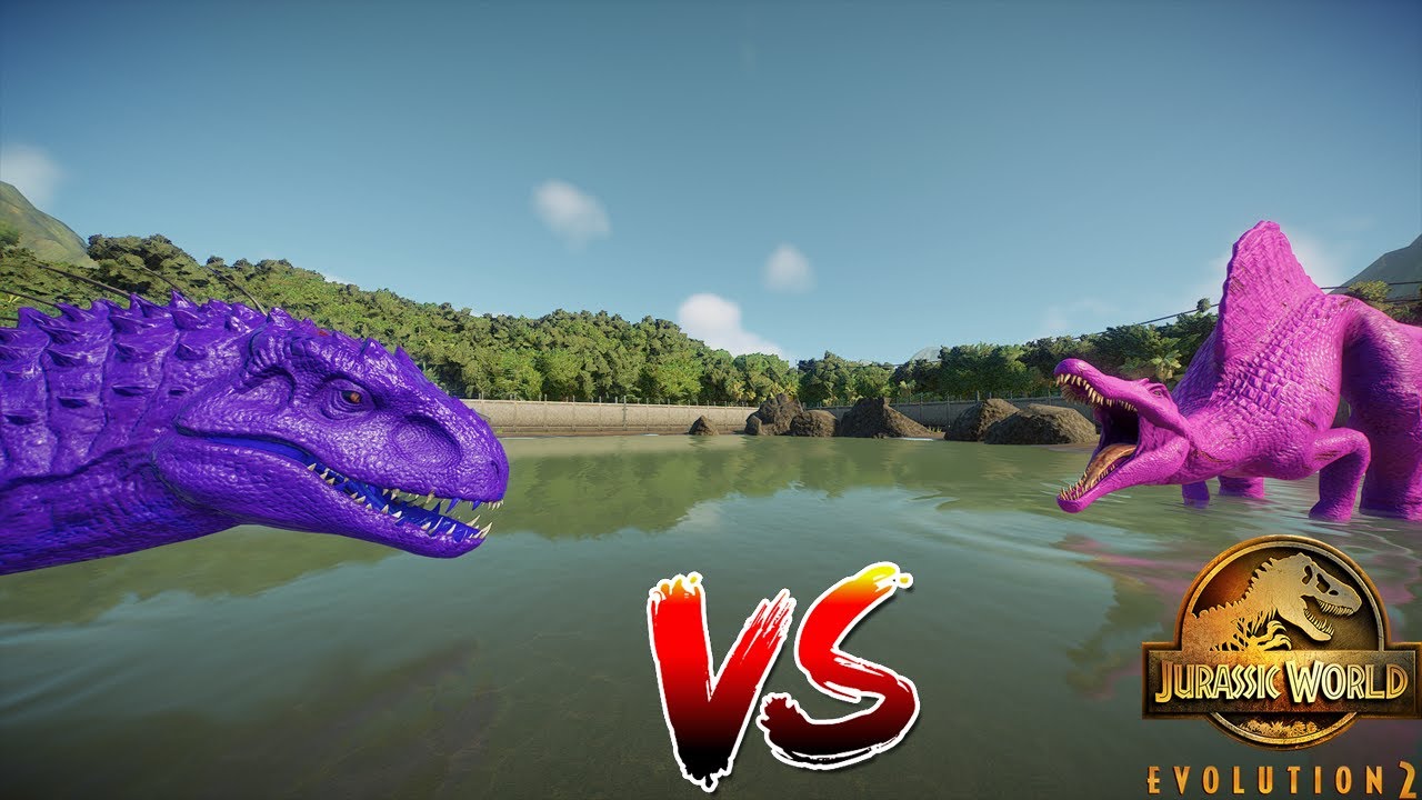 T-REX vs I-REX vs Spinosaurus vs Giganotosaurus Dinosaurs fights in ...