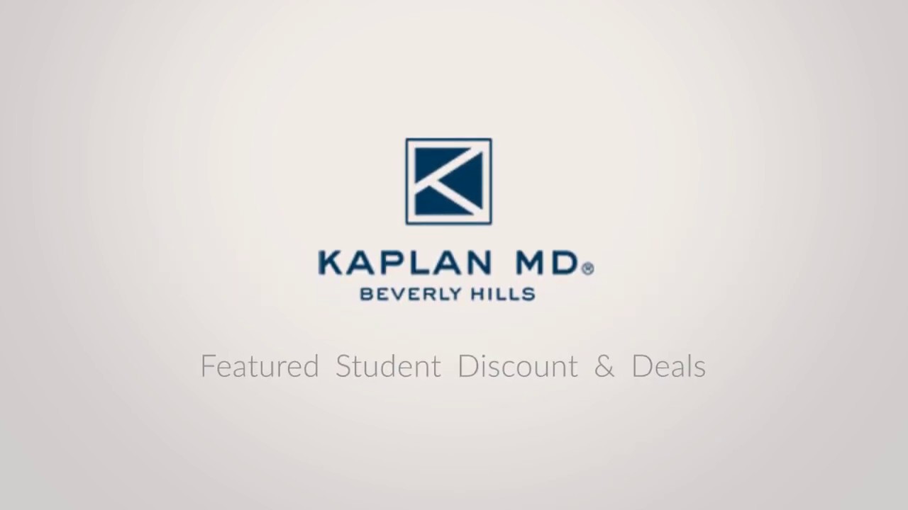 KAPLAN MD Skincare Featured Student Discounts & Deals - YouTube