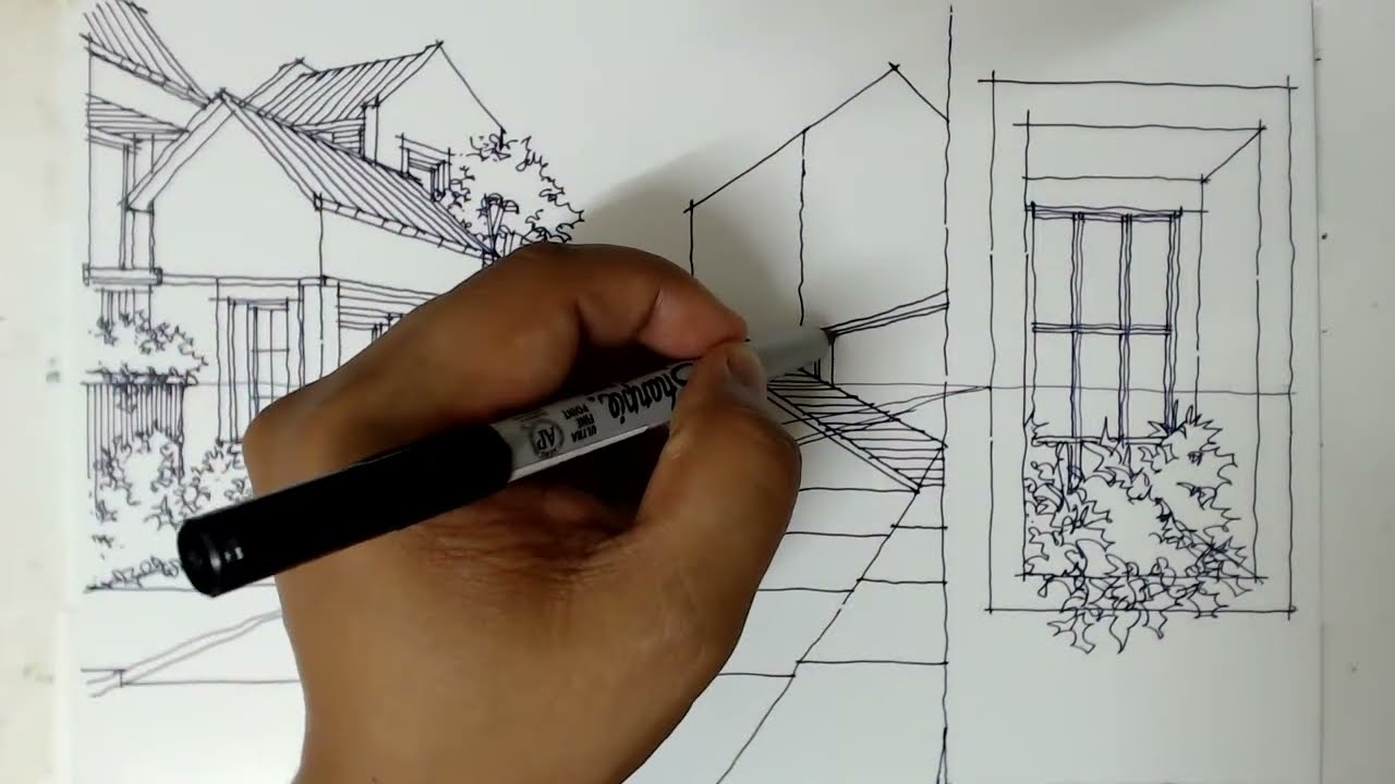 Perspective Drawing for Beginner : Part 27 - YouTube