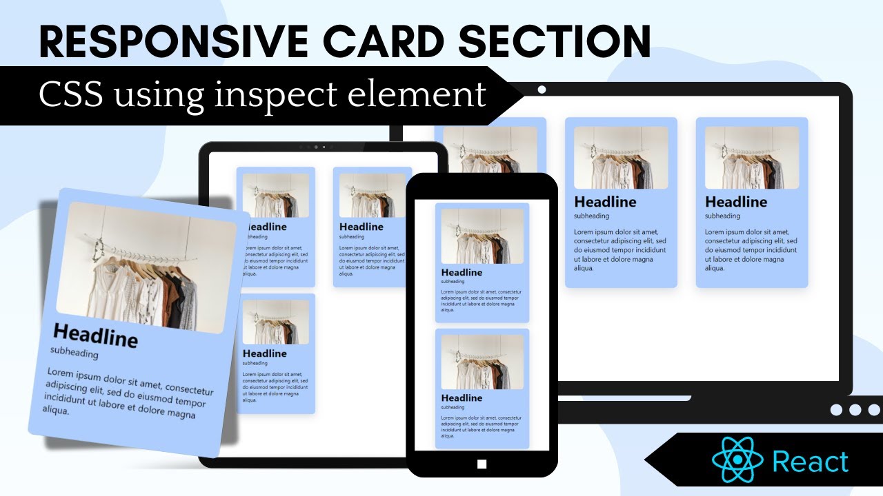 Creating Responsive Card Components with React and CSS - YouTube