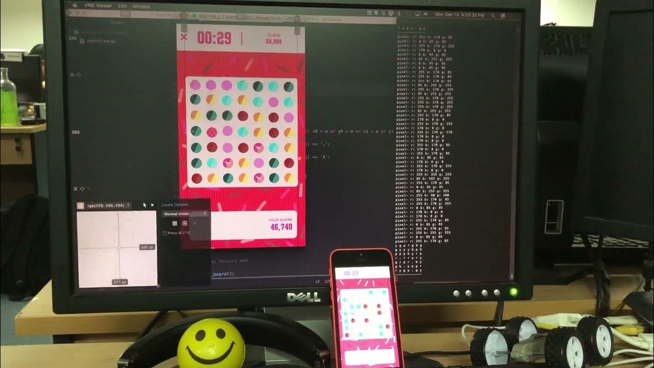 A python bot playing Candy crush like game - YouTube