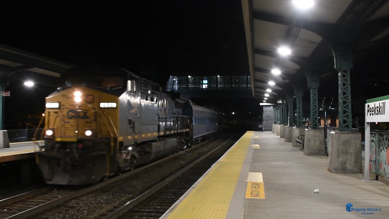 CSX Hudson Line PTC Test Train @ Peekskill - YouTube