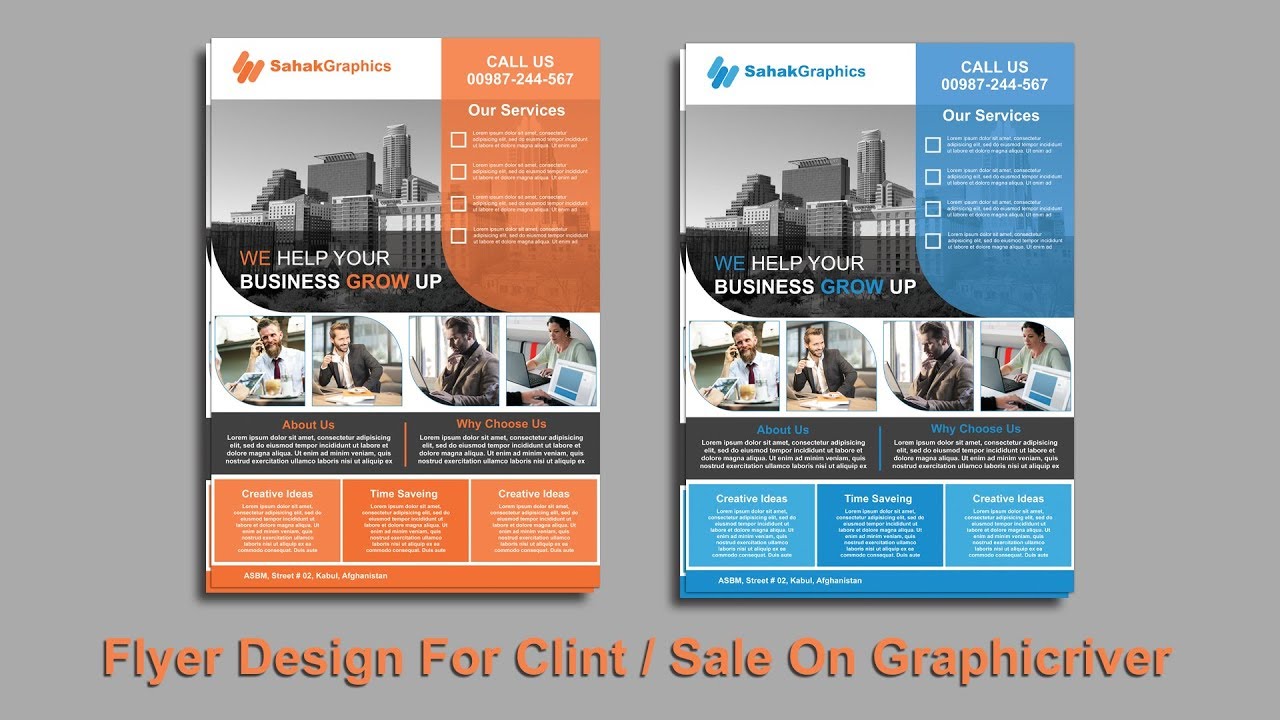 Flyer Design In Photoshop CC 2019 - Hindi/urdu Tutorial Part 01 - YouTube