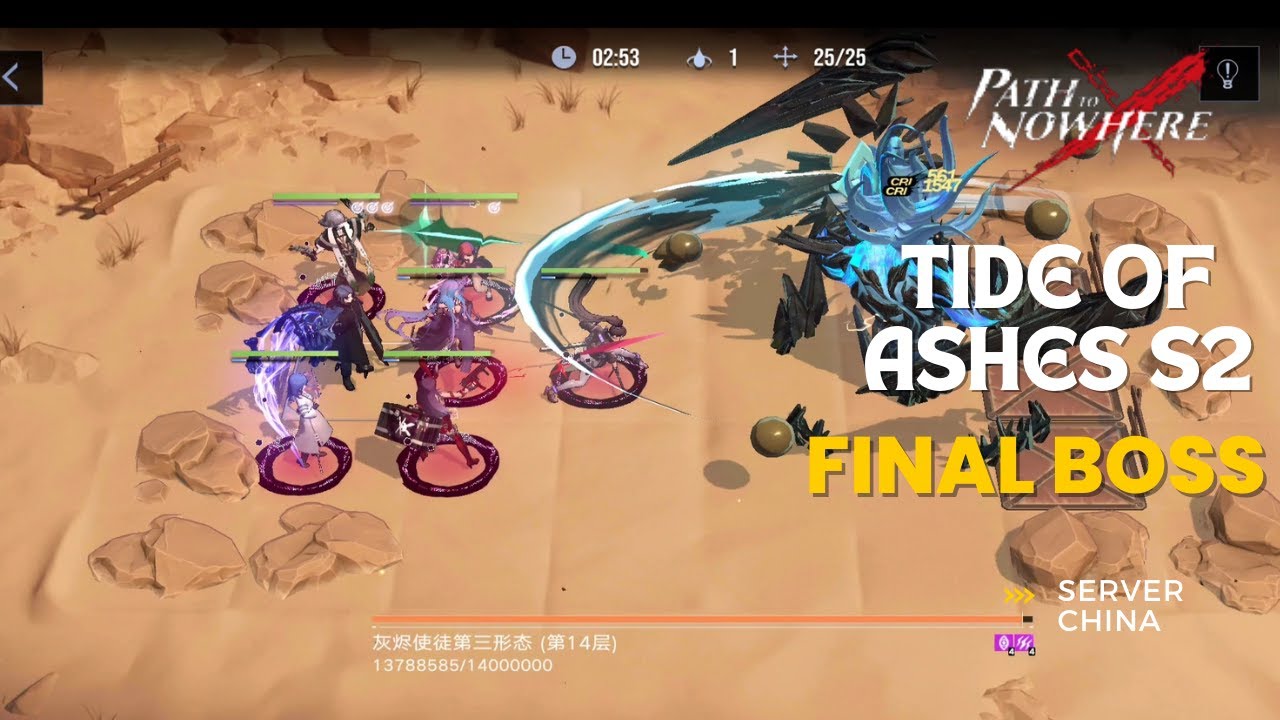 Path To Nowhere [CN] - Tide Of Ashes S2 Final Boss Gameplay - YouTube