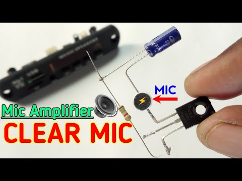 how to connect mic in amplifier easy | mic amplifier circuit - YouTube
