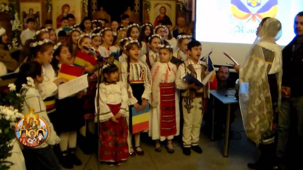 Copii Scoala Generala nr.103, serbare de 1 Decembrie 2014 la Biserica ...