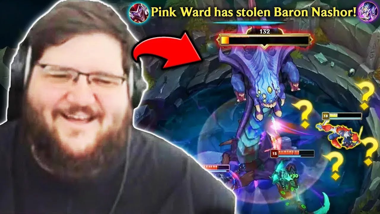 PINK WARD PULLS OFF THE MOST CLUTCH BARON STEAL EVER! - YouTube