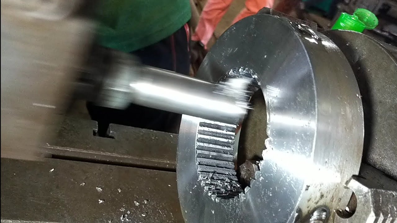 Making Ring Gear in shaper milling - YouTube