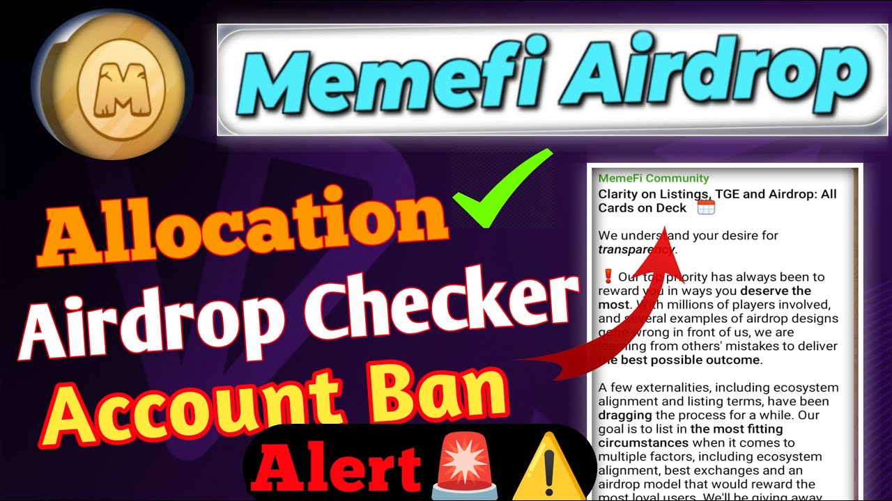 Memfi Airdrop allocation and listing information|memfi high alert 🚨 ...