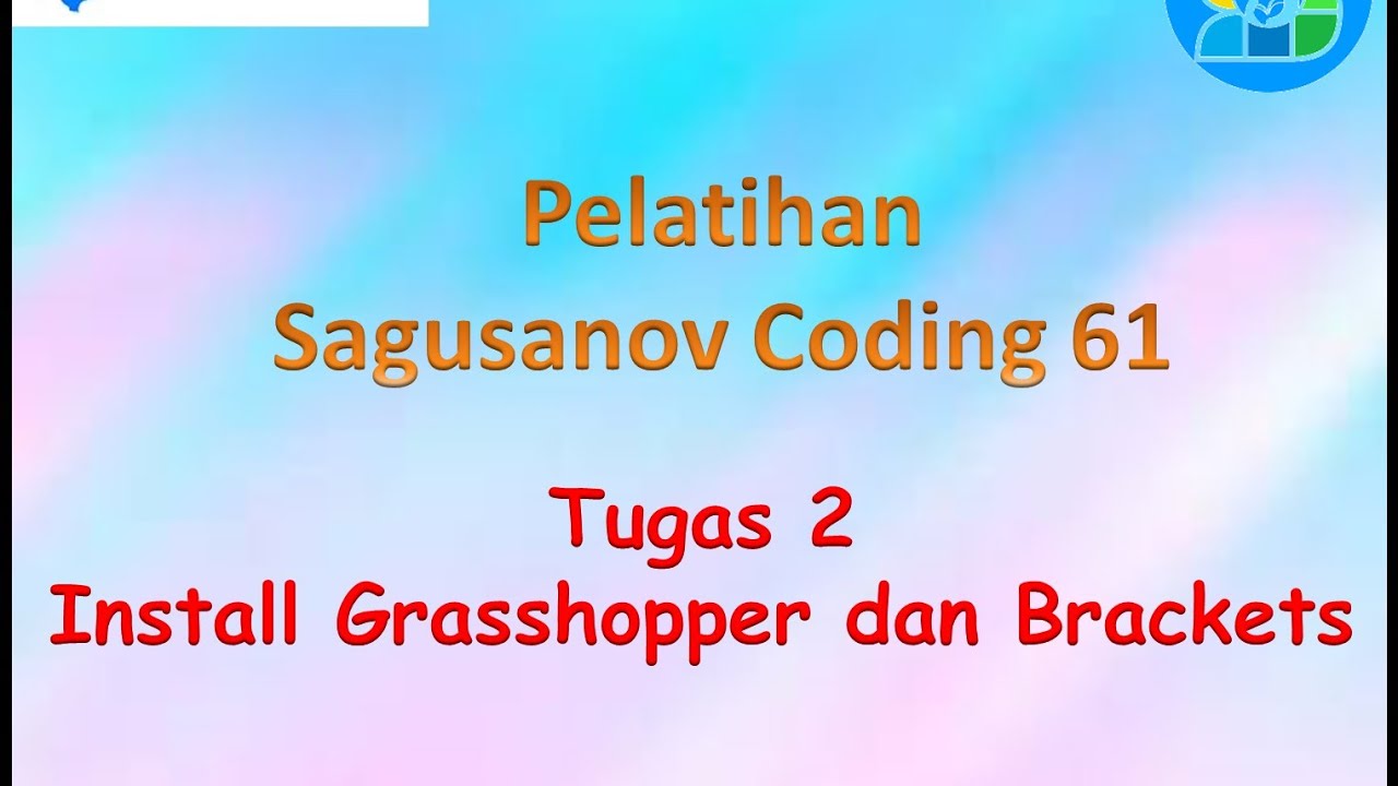 Belajar Coding 1 Install Grasshopper Youtube 5516