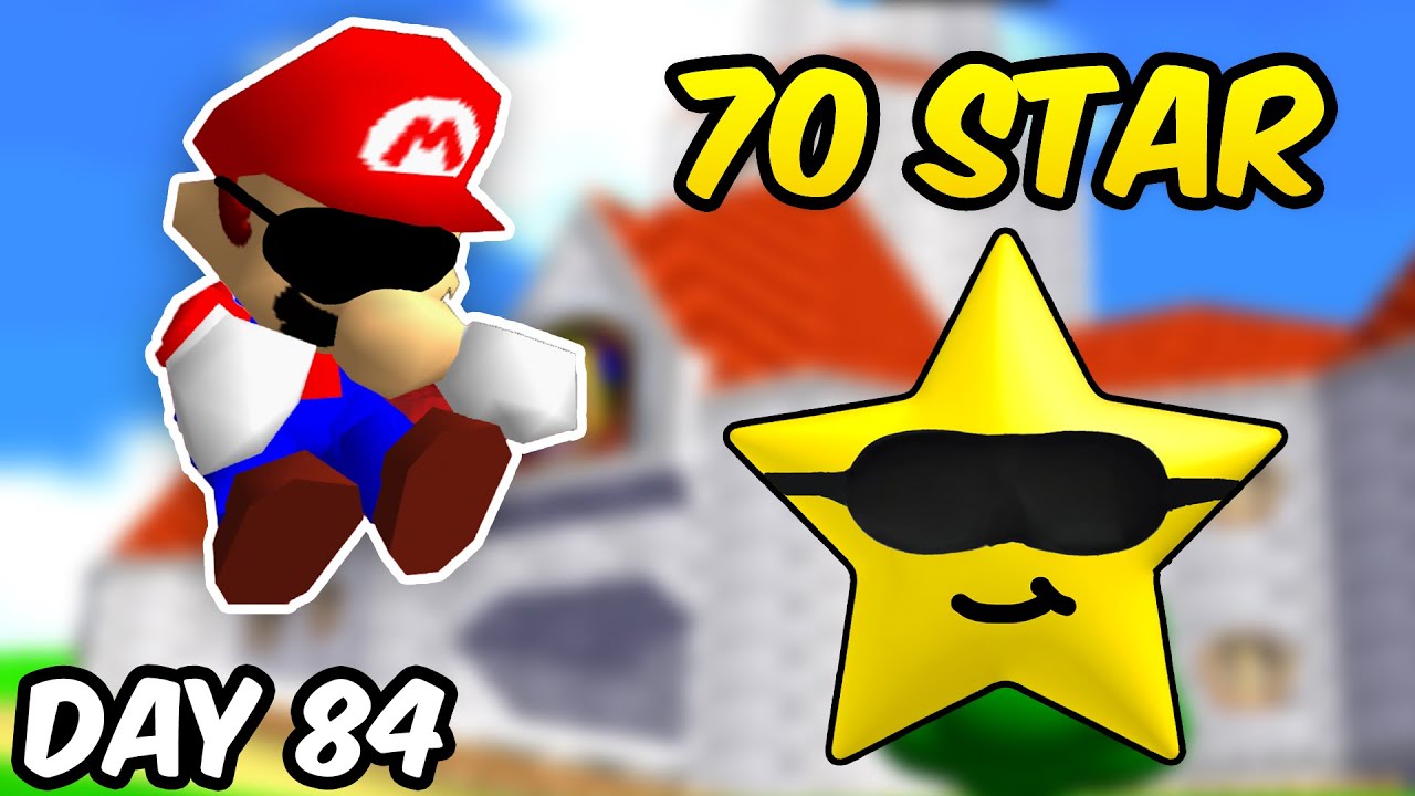 BLINDFOLDED SM64 - 70 Star for World Record (Day 84)! SMW Blindfolded ...