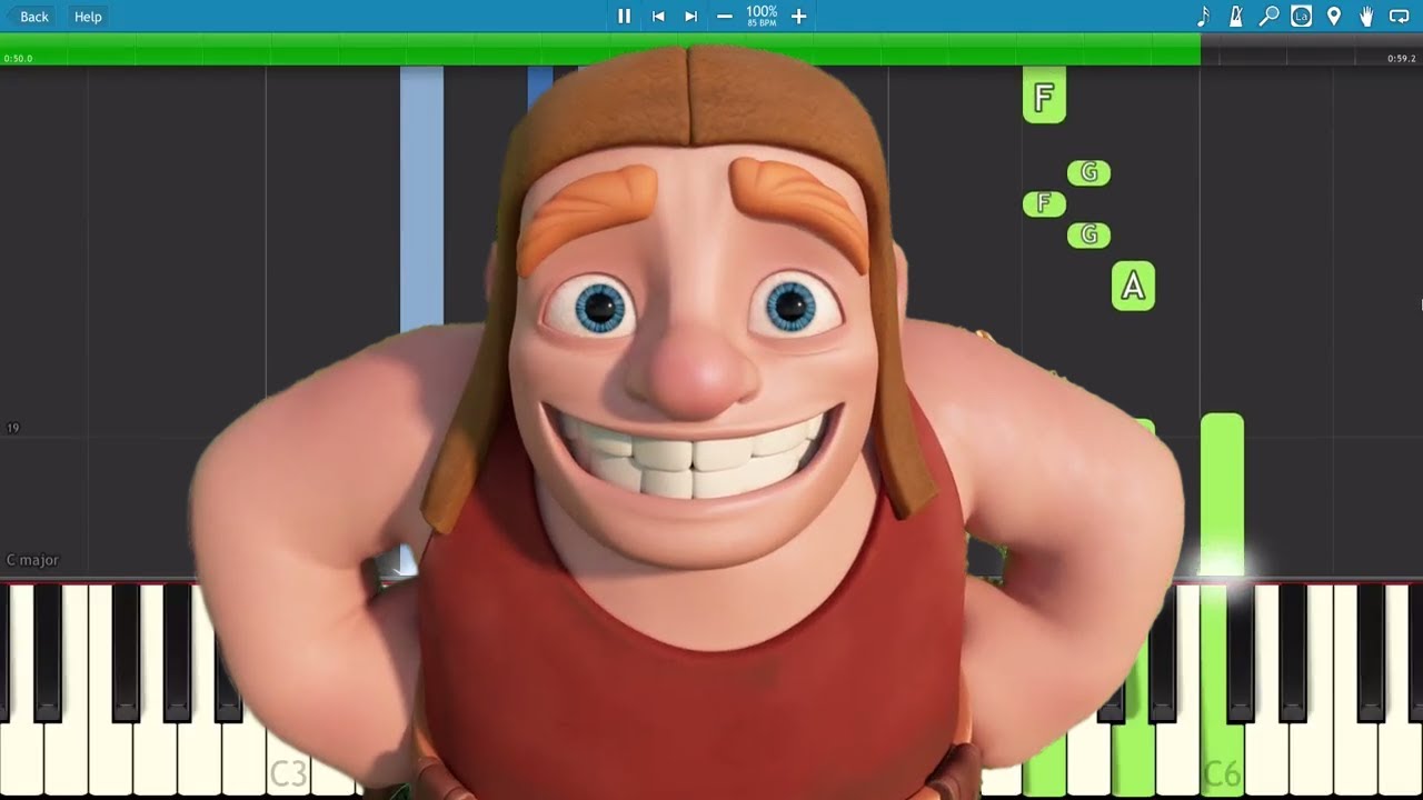 Clash of Clans - Bye Bye Builder ! Piano Tutorial / Cover - YouTube