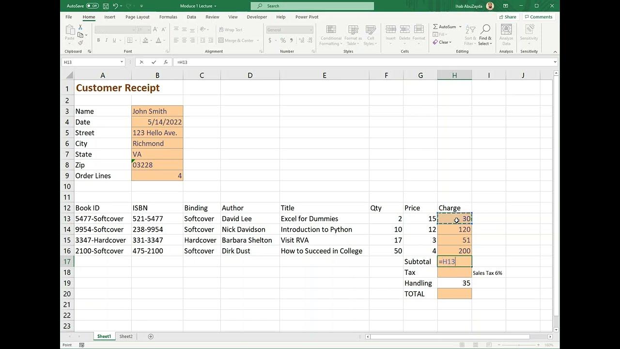 Getting Started with Excel - YouTube