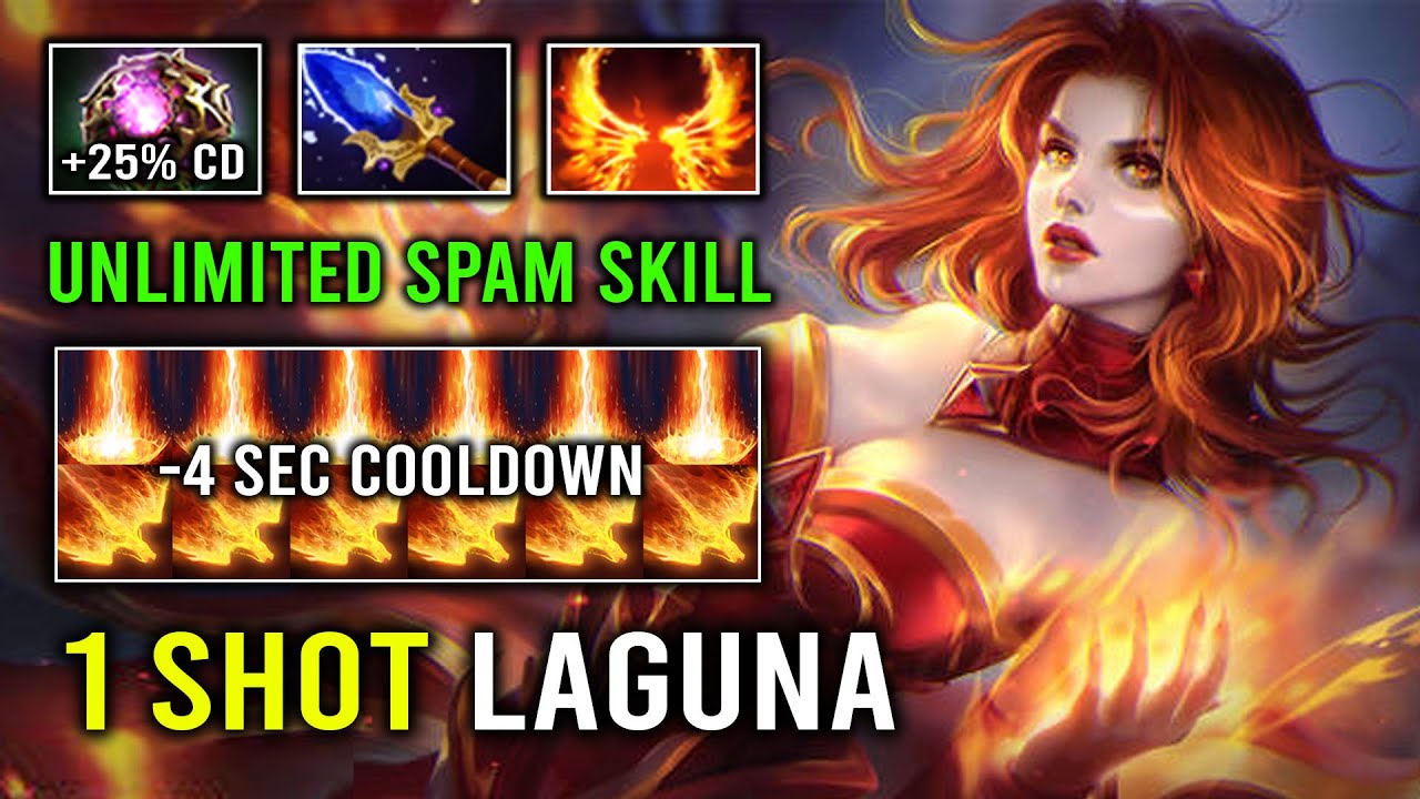 UNLIMITED SPAM SKILL Perfect Strike Array 1 Shot Laguna 17Min Ultrakills Flying Lina Dota 2 ...