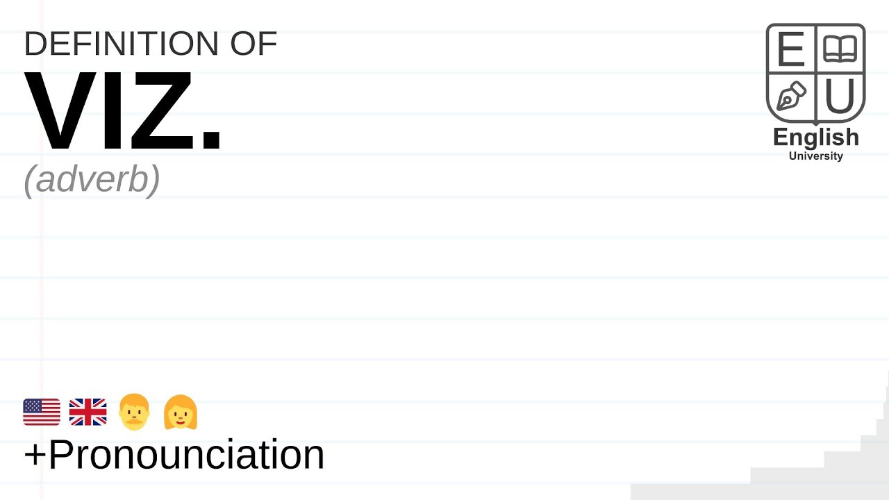 VIZ meaning, definition & pronunciation | What is VIZ? | How to say VIZ ...