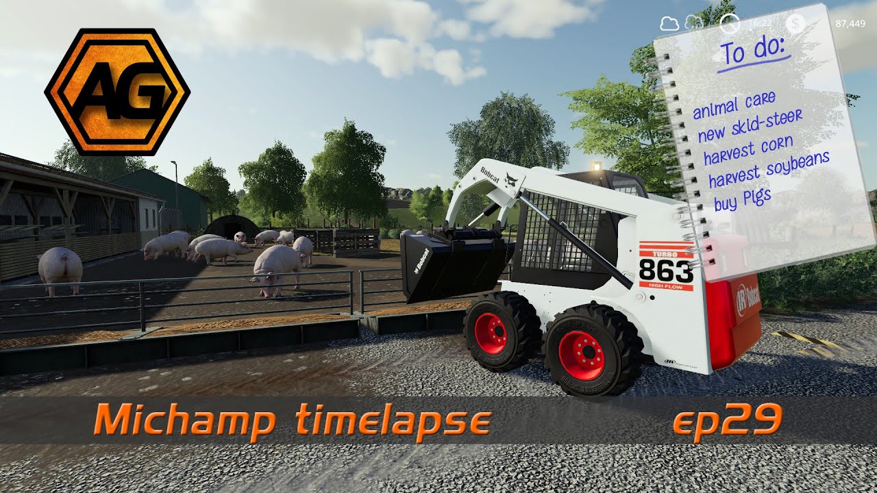 NEW ANIMALS - PIGS and a CAT? - Farming Simulator 19 - Michamp Timelapse Ep29 - YouTube