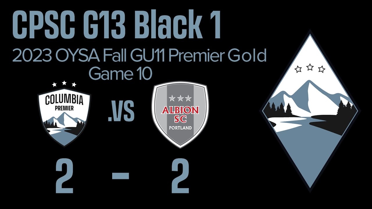 CPSC G13Black1 Fall 2023 U11 - Game 10 vs. Albion SC Portland 13G Academy (2-2) - YouTube