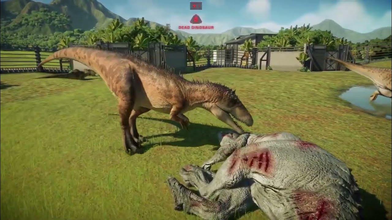 T REX vs GIGANOTOSAURUS vs INDOMINUS REX vs ACROCANTHOSAURUS vs ...