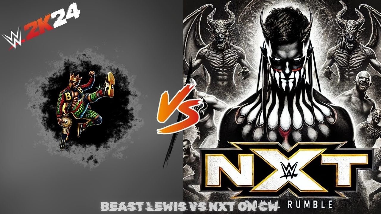 LIVE NOW 🔴 WWE2K24: BEAST LEWIS VS NXT ON CW ROSTER - YouTube