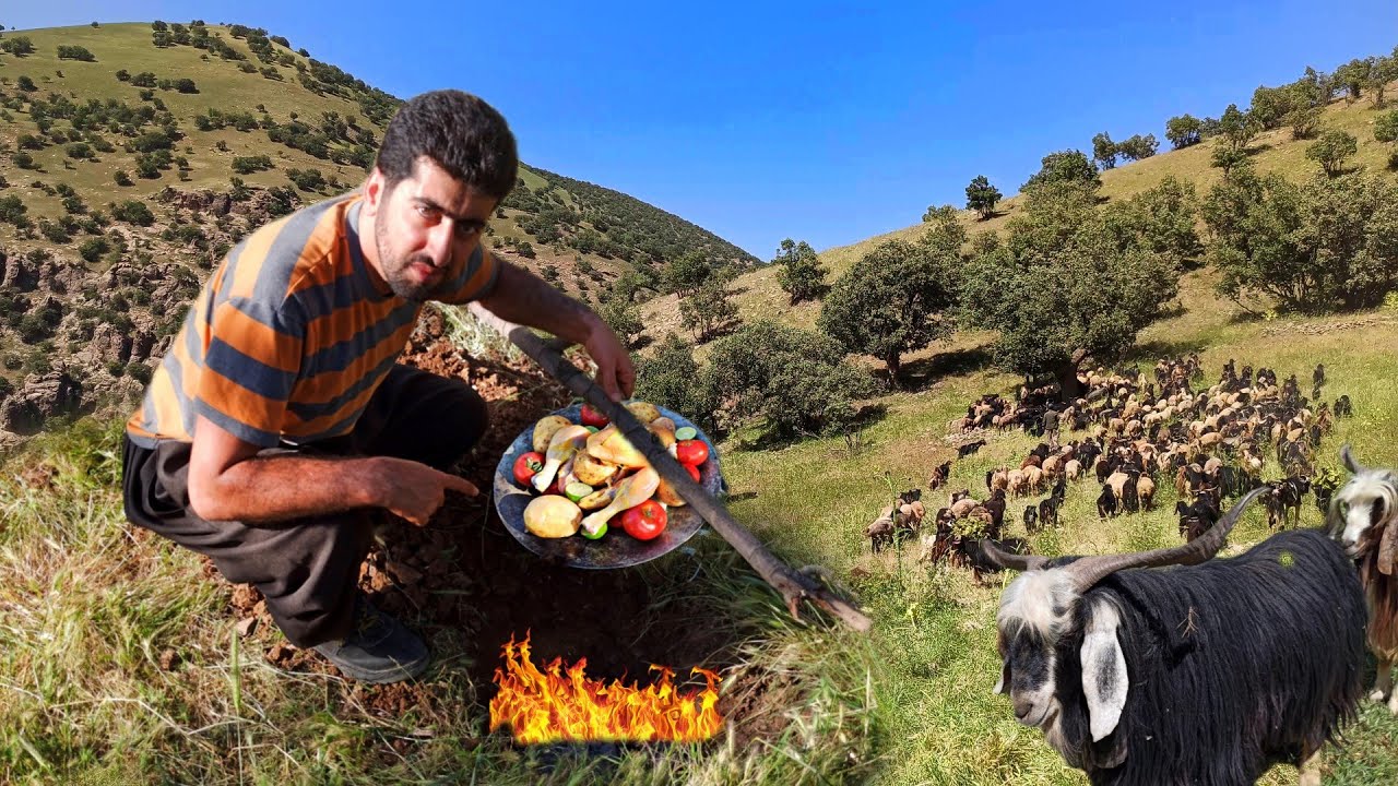 A Whole Chicken Fried underground! An Unusual Way To Prepare♡Nomadic ...