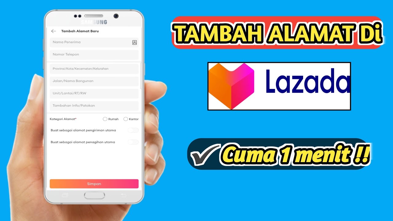 Cara mengisi alamat di LAZADA terbaru ( cara membuat alamat di lazada ...