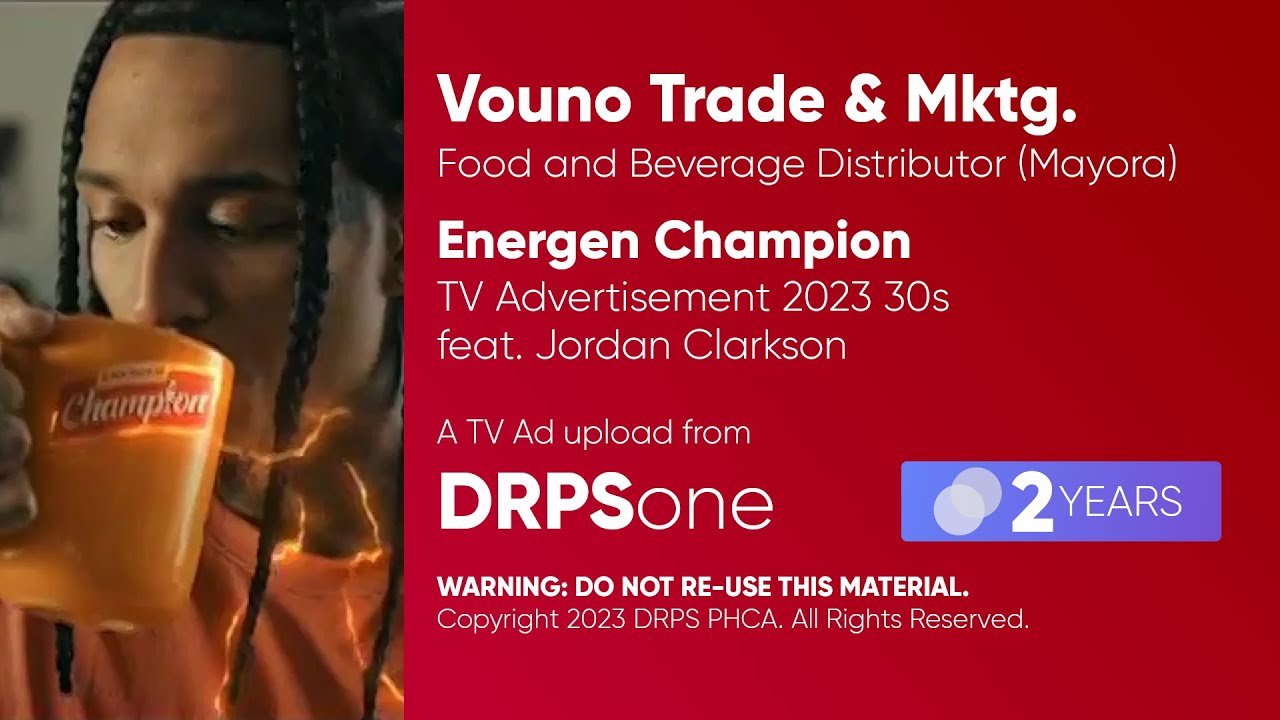 Energen Champion TV Ad 2023 30s with Jordan Clarkson (Philippines ...