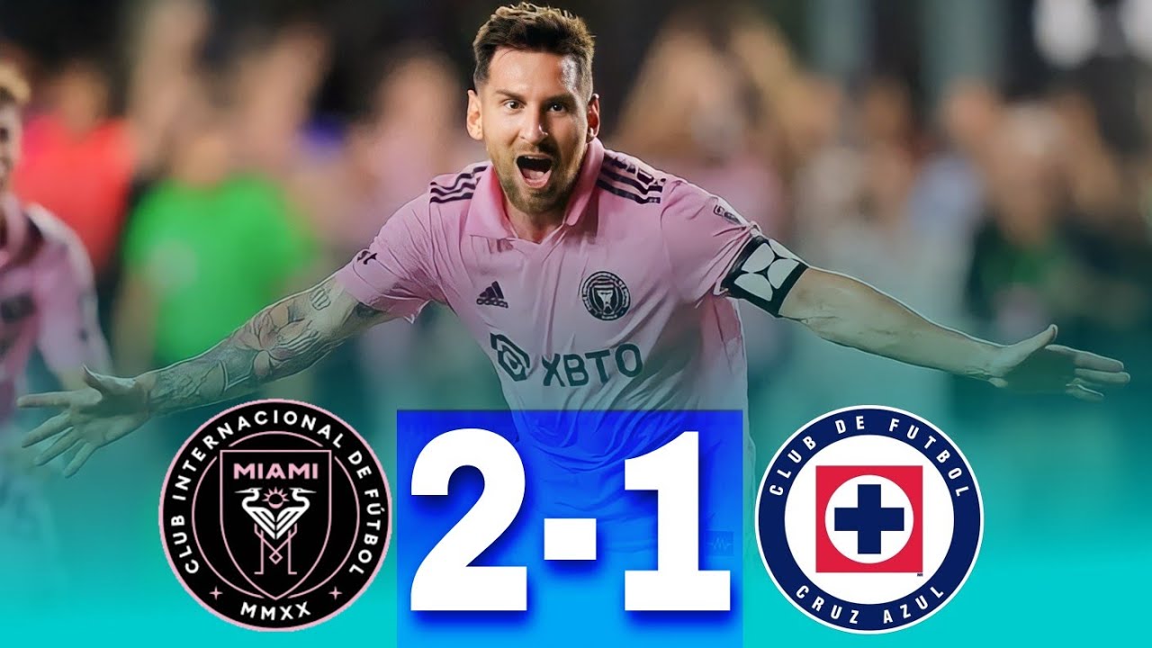 Inter Miami vs Cruz-Azul 2-1 All Goals & Extended Highlight 2023 - YouTube
