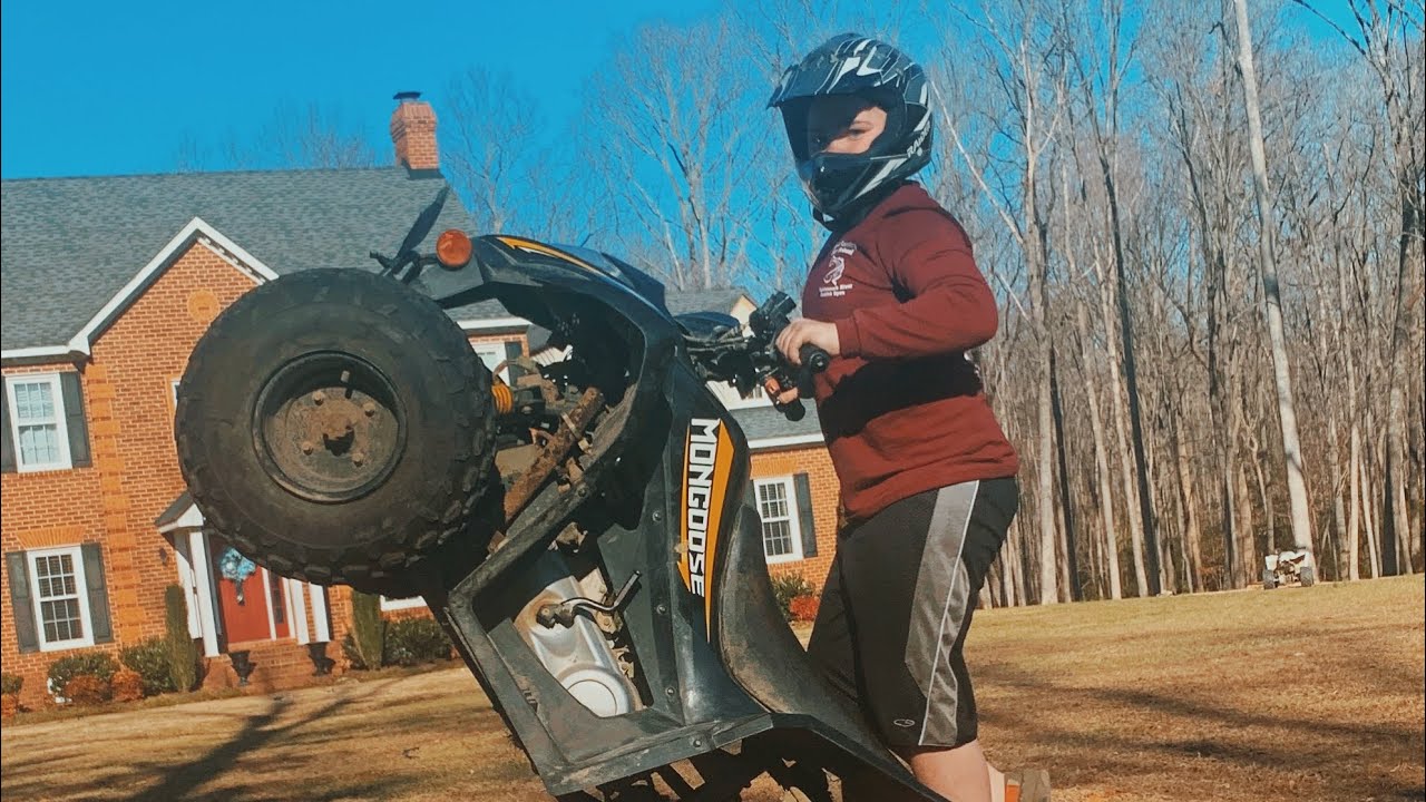 Four wheeler riding - YouTube
