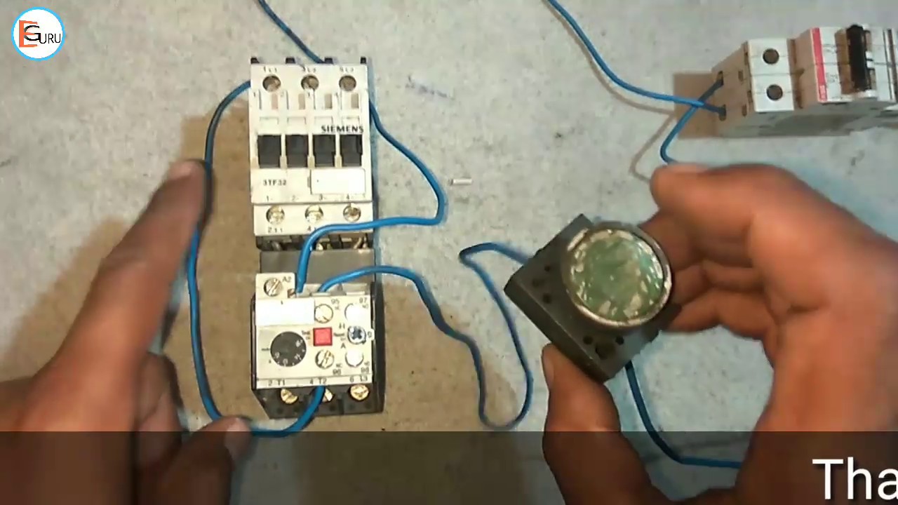 Control Wiring of Inching Starter | Hindi | Electric Guru - YouTube