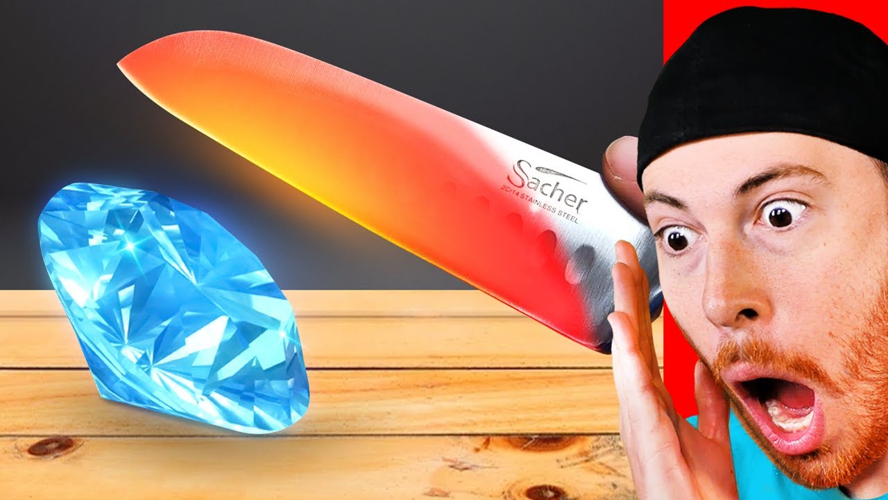 1000 Degree KNIFE vs DIAMOND - YouTube
