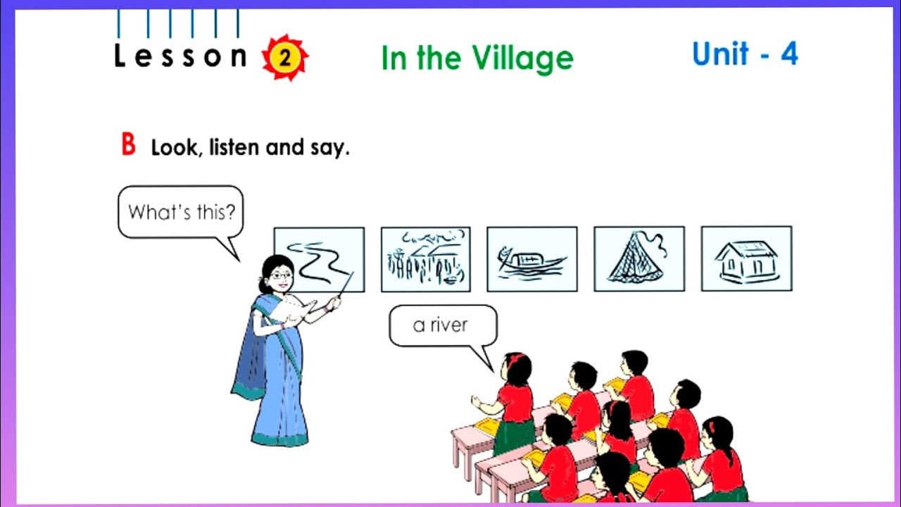 Class 1 english unit 4 page 77 | In the Village | Lesson 2 | ১ম শ্রেণির ...