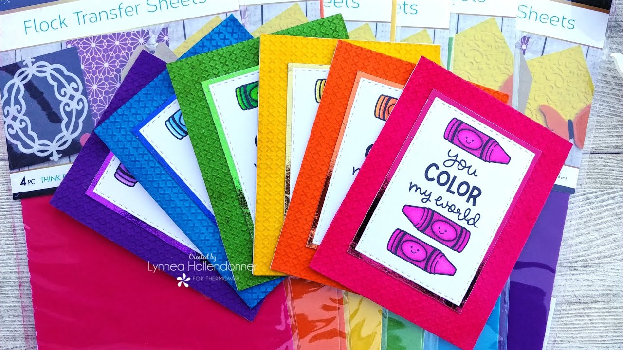 Quick School Valentines with Deco Foil Flock Transfer Sheets - YouTube