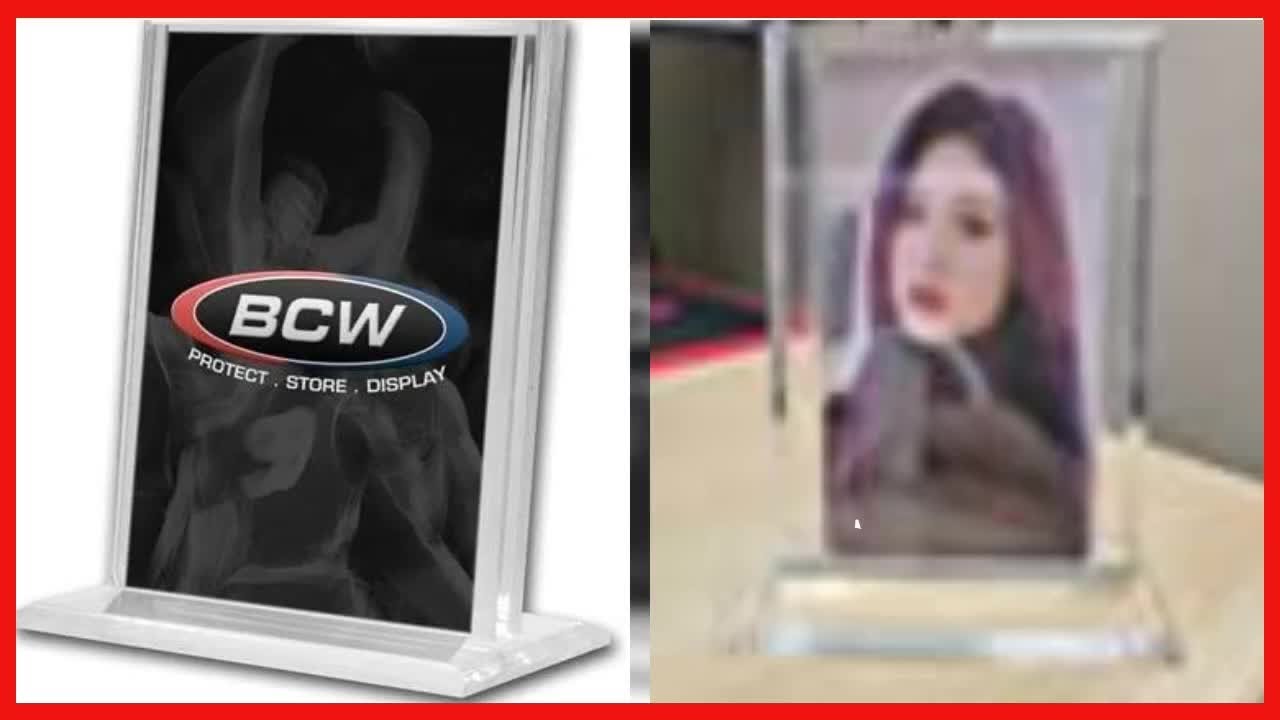 BCW 1-ACS-V Acrylic Card Stand - Vertical - YouTube