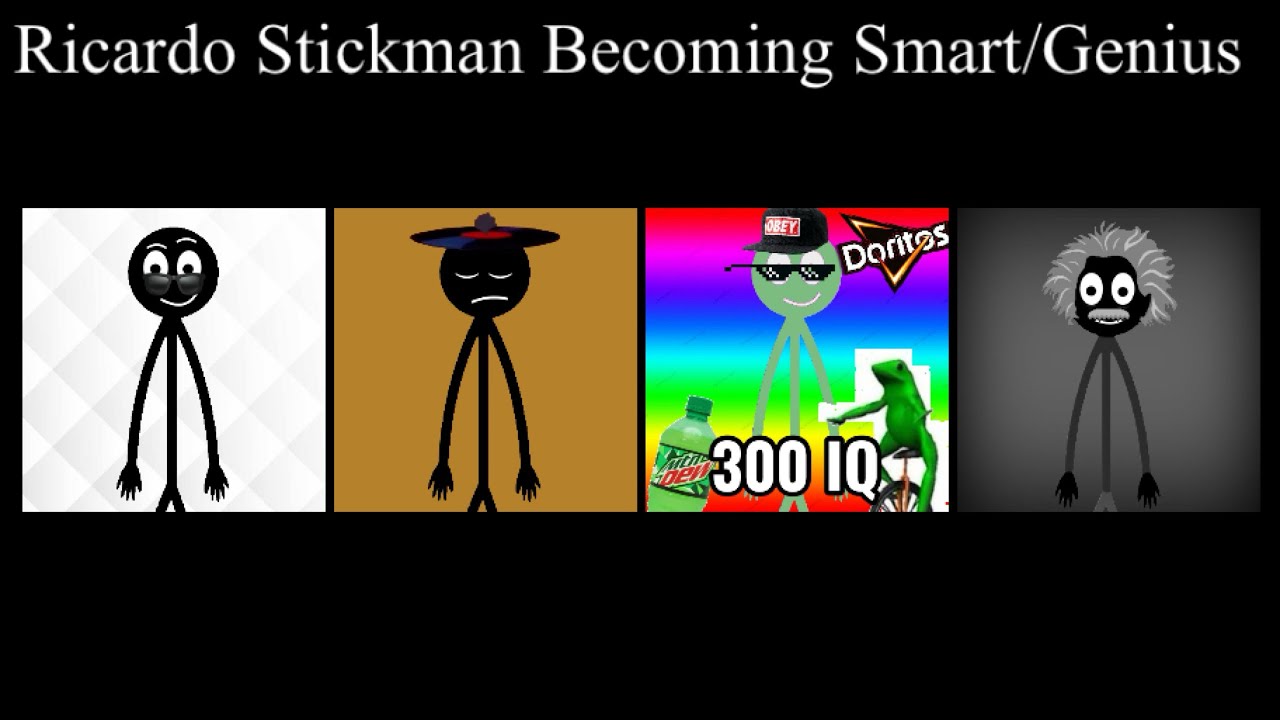 Ricardo Stickman Becoming Smart/Genius - YouTube