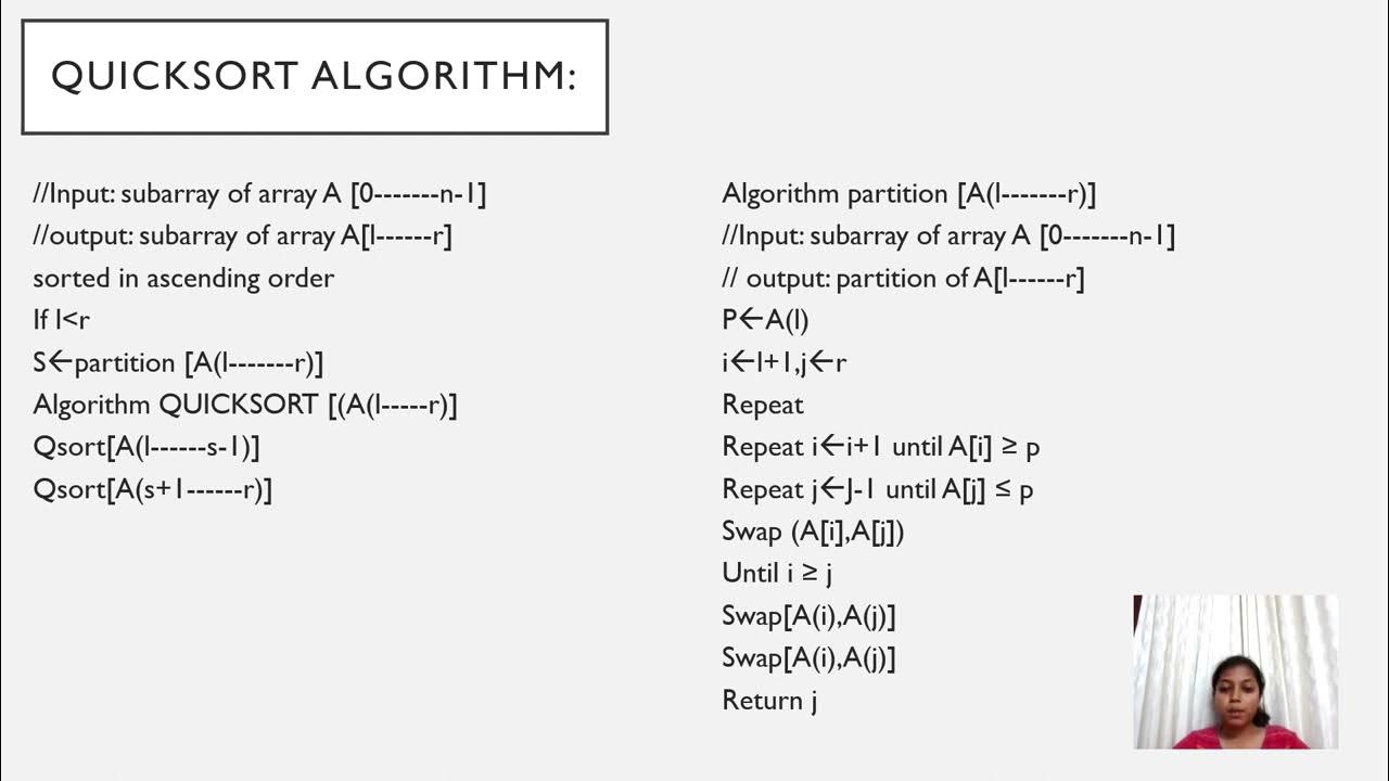 Quicksort And Its Time Complexity Youtube