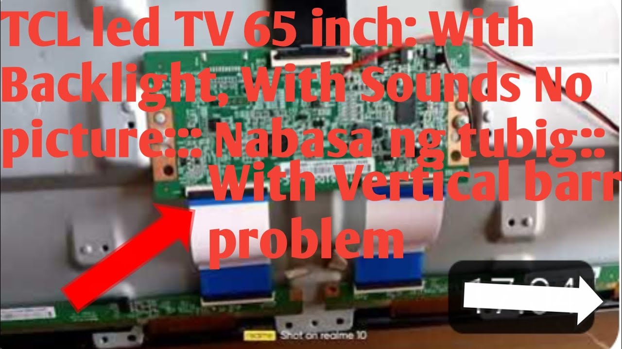 LED TV: TCL 65inch Vertical bar problem - YouTube