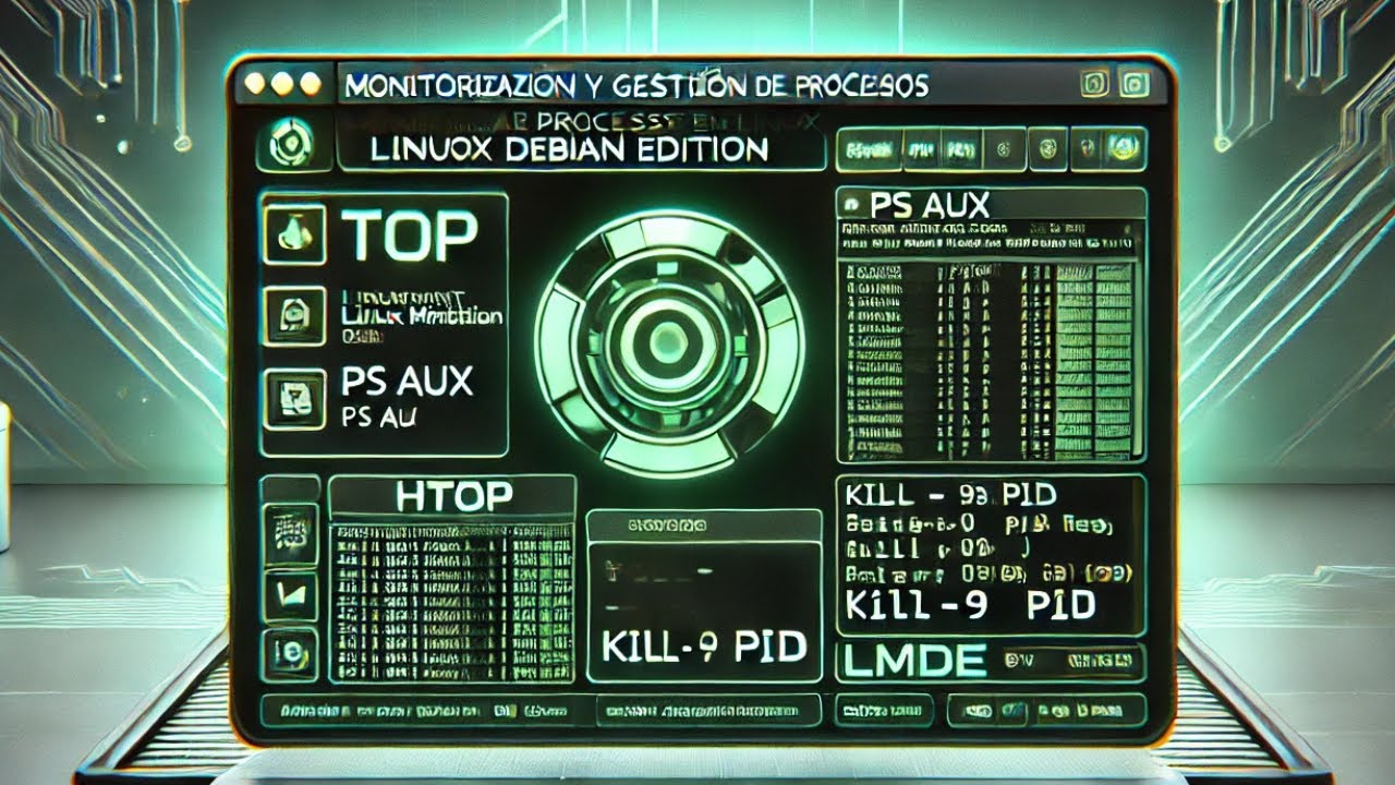 Monitorización y gestión de procesos en Linux Mint Debian Edition - YouTube