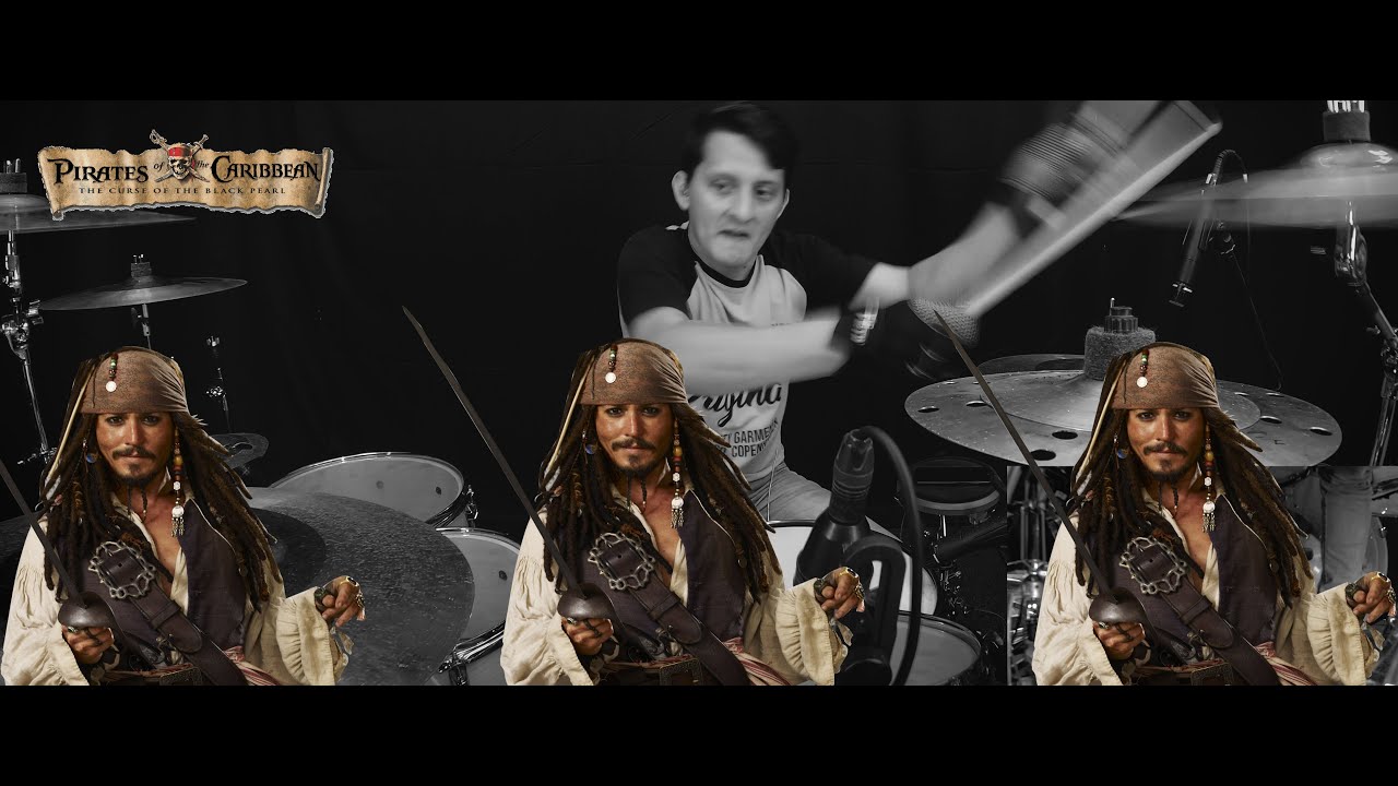 Pirates of the caribbean Drum cover - YouTube