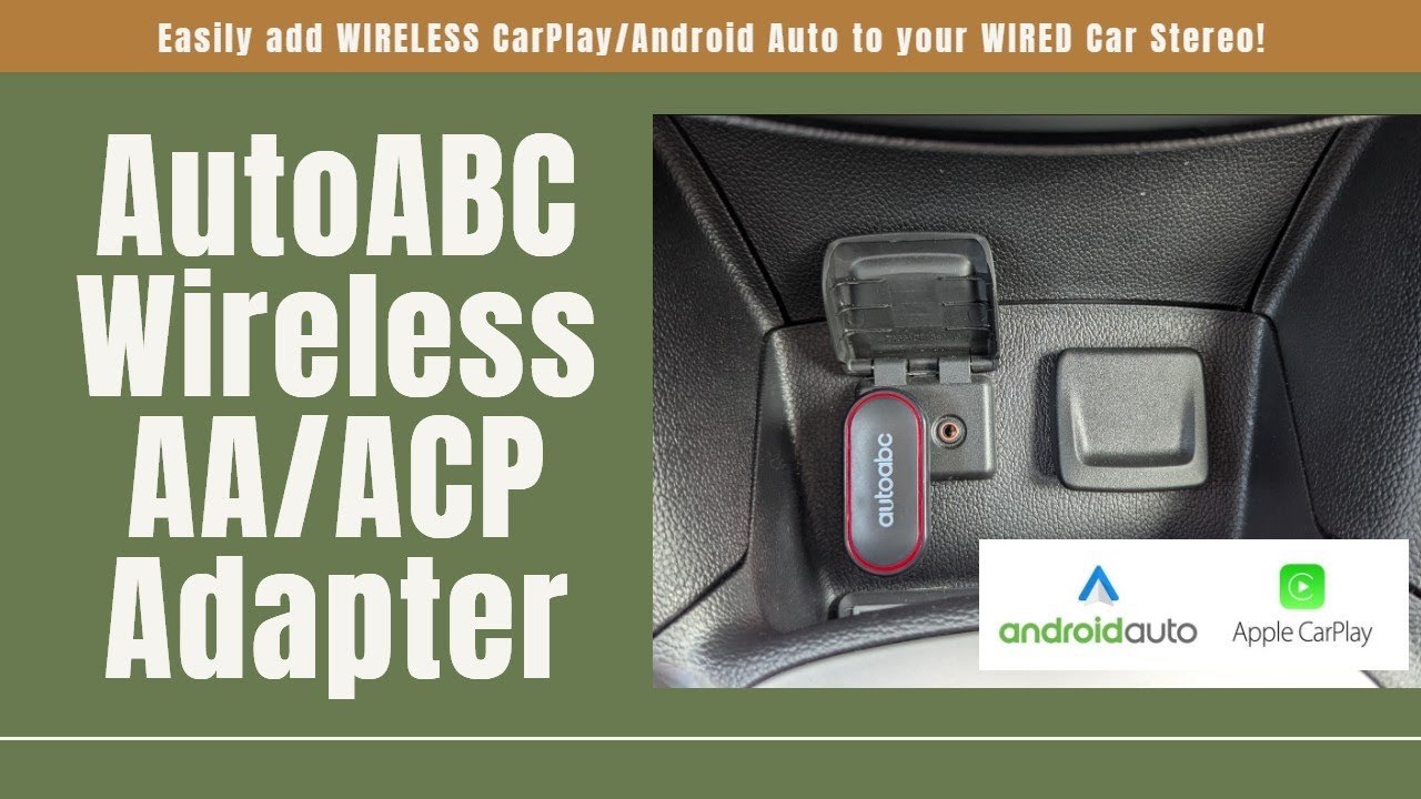 AutoABC COMPACT Wireless Android Auto & Apple Car Play Adapter - YouTube