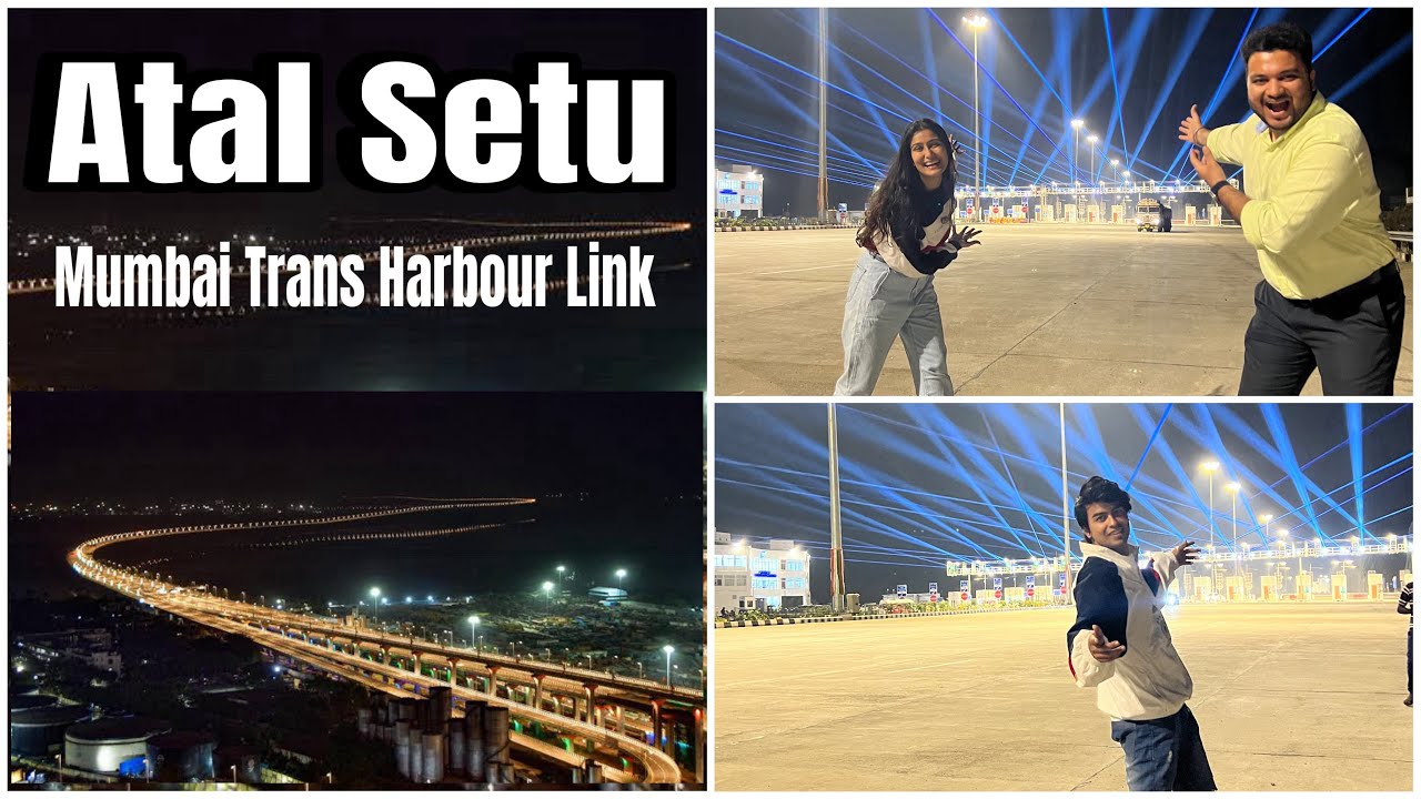 Full Detail Video on Atal Setu Bridge with lovely Night View #youtube # ...