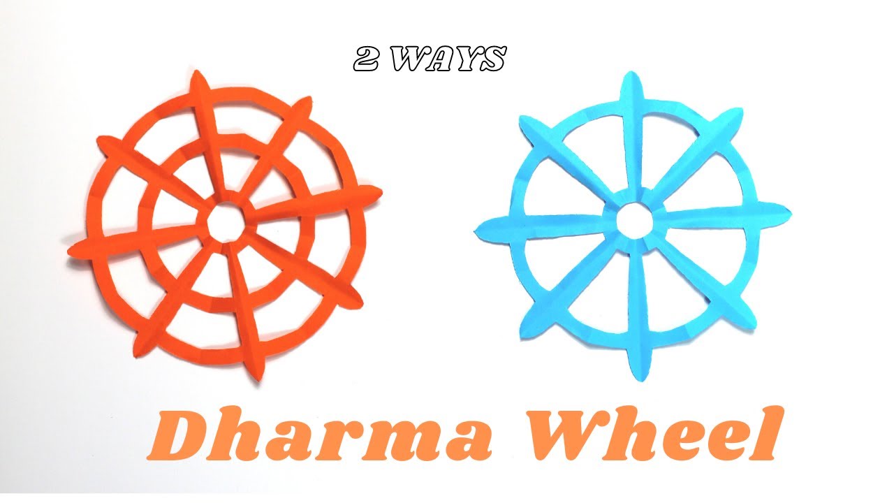 Dharma Wheel | 2 Ways To Make Dharma Wheel | Dharma Chakkraya - YouTube