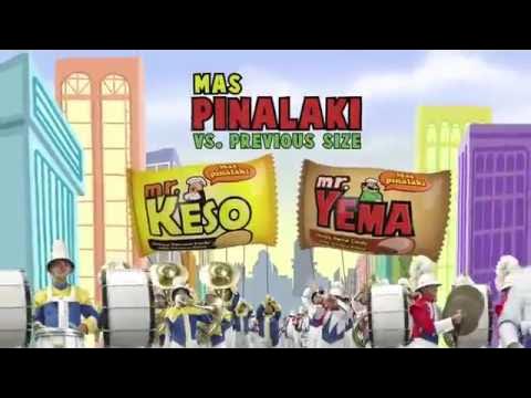 Bigger Mr. Yema & Mr. Keso Candies TVC 2015 - Parade 7.5s x2 (15s ...