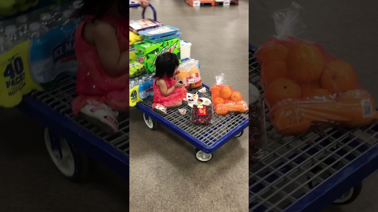 Eating free samples at Sams Club - YouTube