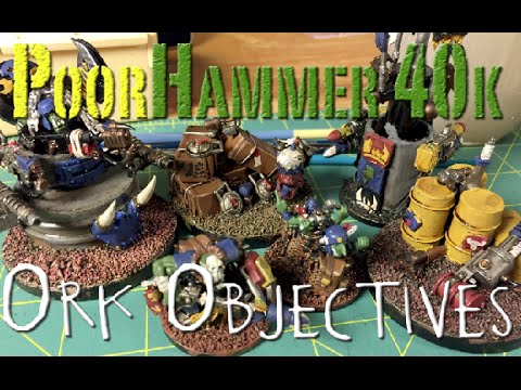 Ork Objective Markers - PoorHammer 40k - YouTube