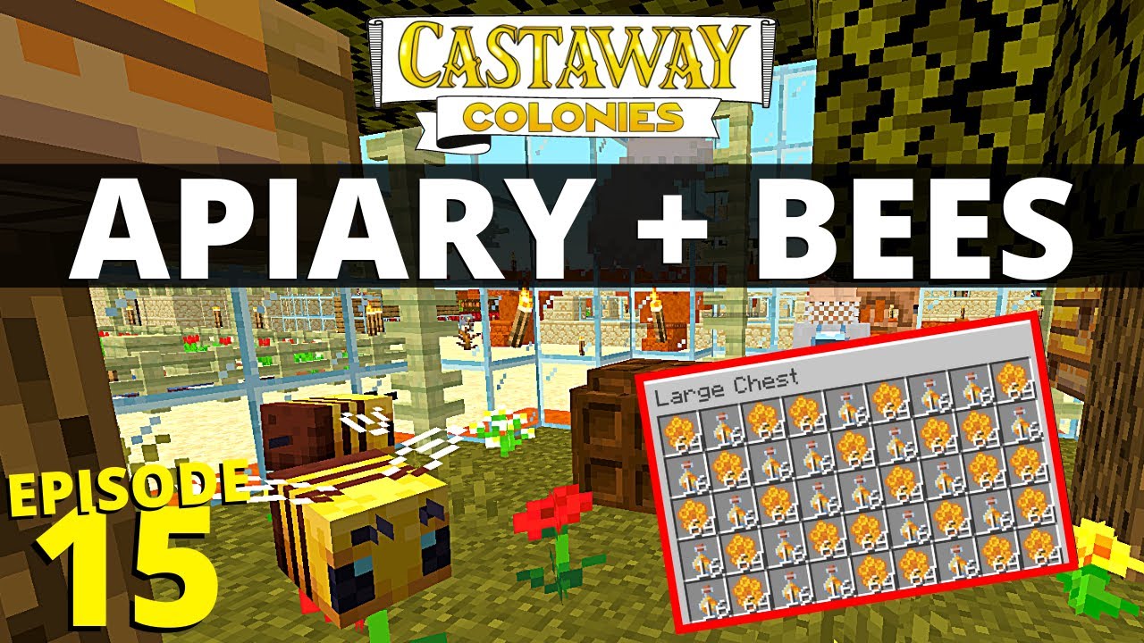 MineColonies - Apiary, Beekeper, Bee, Honey! #15 - YouTube