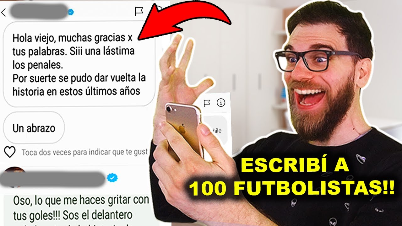 ESCRIBÍ a 100 FUTBOLISTAS FAMOSOS en INSTAGRAM *me respondieron* 😱 Mark ...