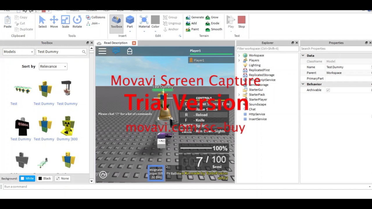 Roblox Studio - Sniper Test! - YouTube